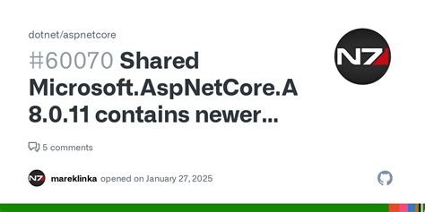 Shared Microsoft AspNetCore App 8 0 11 Contains Newer Assemblies Than 8