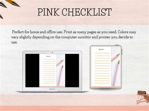 Checklist Printable To Do List Template Fillable Checklist Etsy