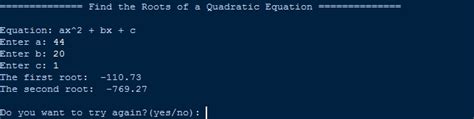 How To Find The Roots Of A Quadratic Equation In Python Sourcecodester