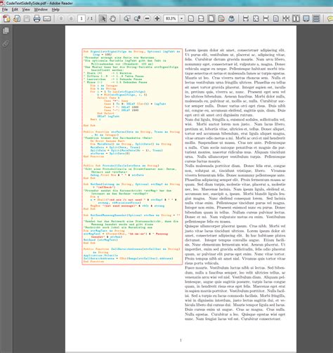 Positioning How To Place A Program And A Text Side By Side TeX LaTeX Stack Exchange