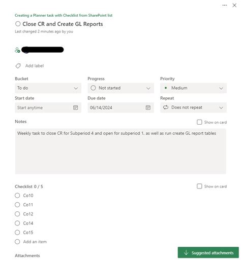 Solved Creating A Planner Task With Checklist From Sharep Power