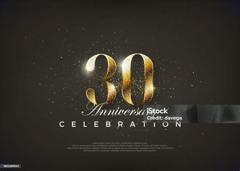 Fancy Number 30th To Celebrate 30th Birthday Premium Vector For Poster