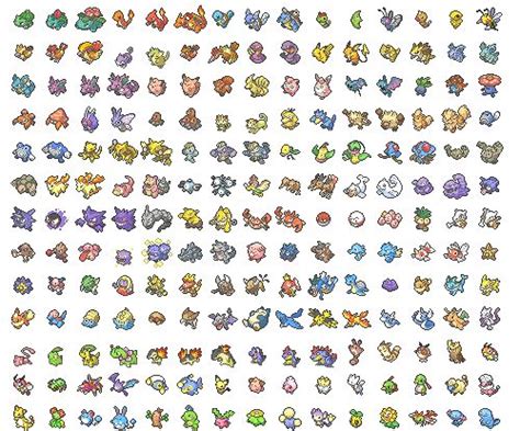 Pixel Pokemon Sprites