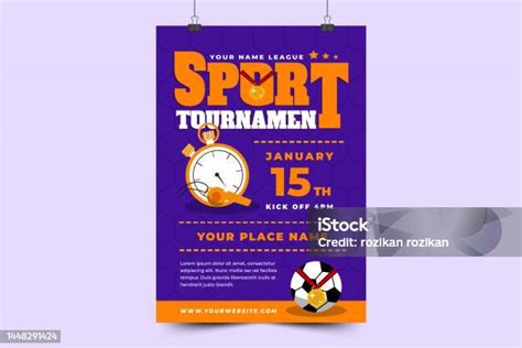 축구 토너먼트 스포츠 이벤트 포스터 또는 전단지 디자인 템플릿 간단하고 우아한 디자인 Championship에 대한 스톡 벡터 아트 및 기타 이미지