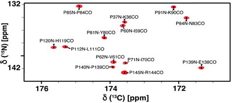 Annotated 2d Carbon Detected ¹⁵n¹³c Nco Spectrum Of Apo Human Download Scientific Diagram