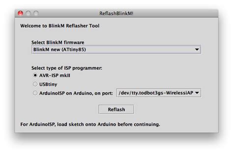 github todbot reflashblinkm update or replace firmware in a blinkm