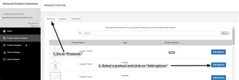 How To Apply Custom Option Template On Your Selected Shopify Product