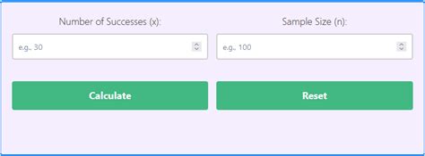 P Hat Calculator Formula Example