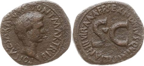 Römische Kaiserzeit As 6 V Chr Augustus 27 V Chr 14 N Chr Rom Mzm Sex Nonius
