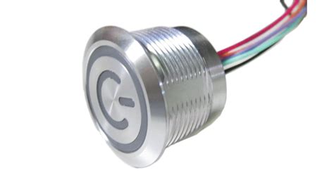Rs Pro Capacitive Switch Latching Momentary Illuminated Rgb Npn Ip68 Rs