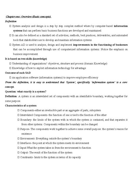 Chapter One Sad Lecture Chapter One Overview Basic Concepts