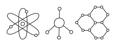 화학 분자와 원자 구조로 설정된 귀여운 개요 과학 의학 기술 생물학의 표시로 손으로 그린 화학식 과학적인 분자 모델 클립아트 절연된 통하고 있는 배경 0명에 대한 스톡 벡터