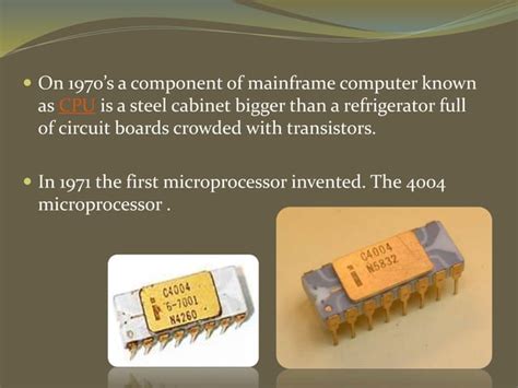 Cpu Central Processing Unit With History And Complete Detail Pptx Operating Systems