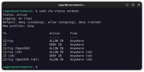 How To Check The Firewall Status In Ubuntu