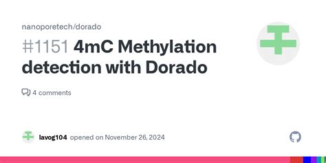 MC Methylation Detection With Dorado Issue Nanoporetech Dorado GitHub
