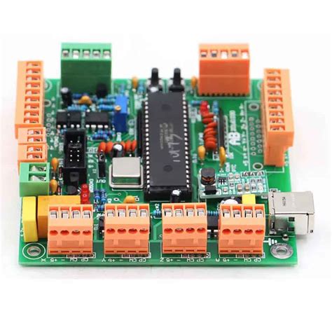 4 Axis Usb Cnc Machine Controller Interface Board Cnc Usb Usbcnc Substitute Mach3 4 Axis Motion