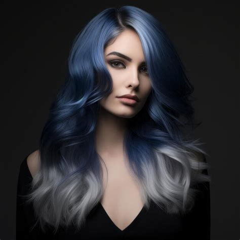 Premium Ai Image Woman With Long Ombre Hair