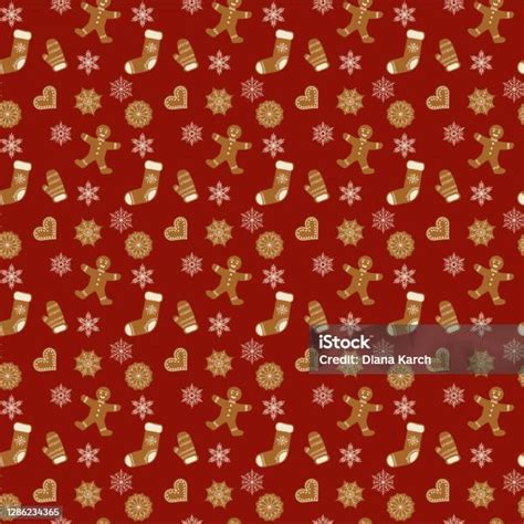 Pola Roti Jahe Natal Yang Mulus Ideal Untuk Wallpaper Tekstil Latar
