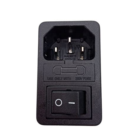 Iec 250v 10a Power Entry Module En60320 C14 Fusehoulder Power Socket Switch Ac Socket And