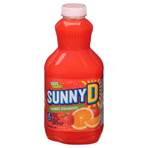 Sunnyd Orange Strawberry Juice Drink 64 Fl Oz Bottle Spires Iga