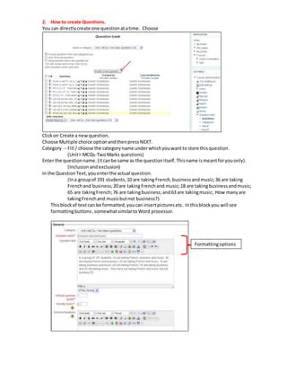 Use Of Moodle Software DOCX Educational Assessment Education