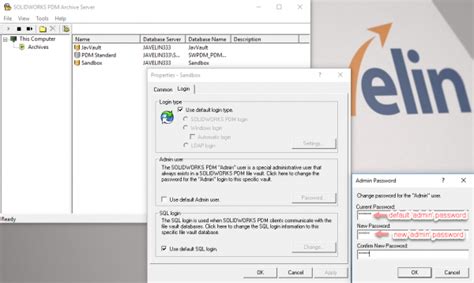 How To Reset A Vault Specific Solidworks Pdm Admin Password