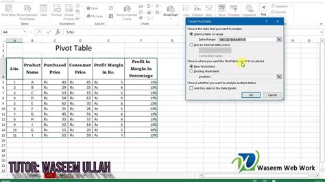 Use Of Pivot Table In Microsoft Excel In Urduhindi Youtube