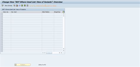 REBDPR SAP Tcode PR Where Used List Views Transaction Code