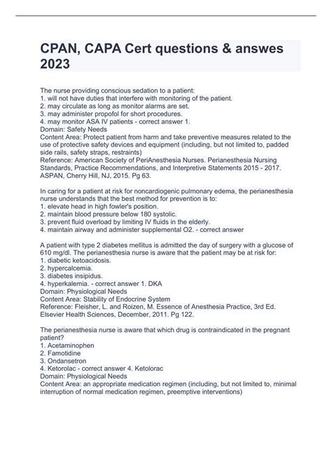 Cpan Capa Cert Questions And Answers 2023 Capa Certified Accounts