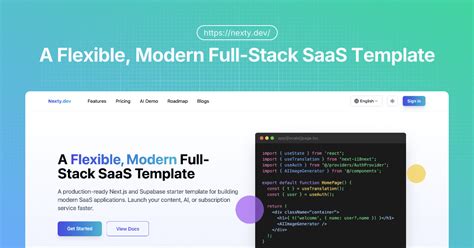 nexty dev a modern next js full stack saas boilerplate