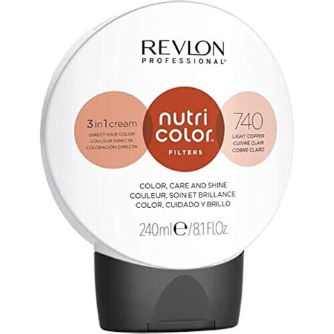 REVLON PROFESSIONAL Nutri Color Filters Semi Permanent Toning Hair Color 740 Light Copper 240