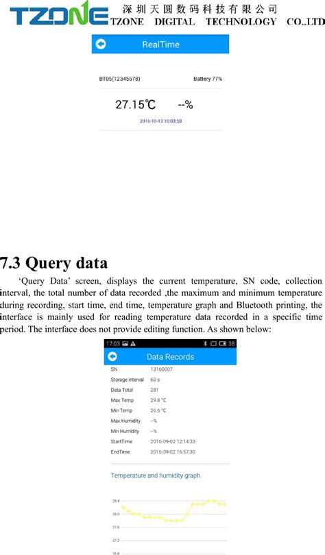 Tzone Digital Technology TZ BT05 Bluetooth Temperature Data Logger User Manual TZ Tag04