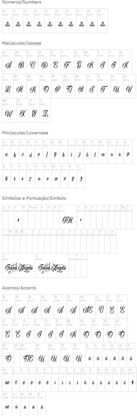 Inked Angels Fonte Visualizar