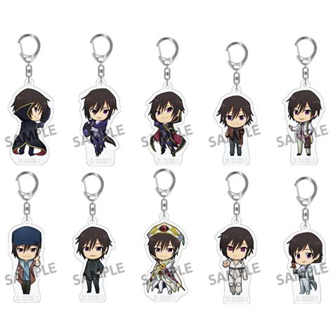Code Geass Series Trading Acrylic Key Chain Lelouch Collection Blind Box