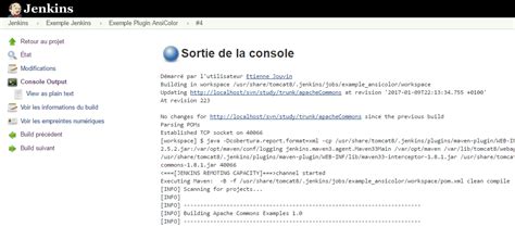 Utilisation Ansicolor Jenkins — Ejntricks