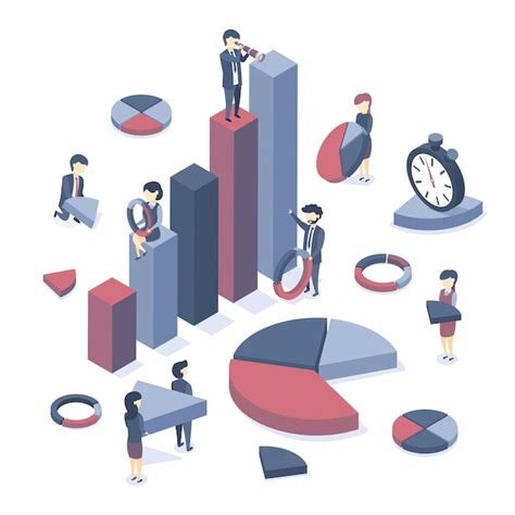 Premium Vector Data Analysis Graphics