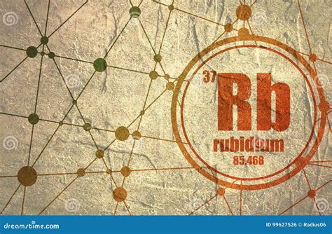 Rubidium Chemical Element Stock Illustration Illustration Of Atomic