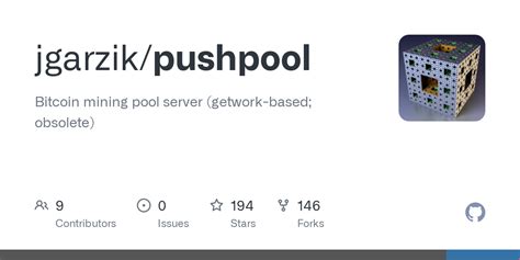 GitHub Jgarzik Pushpool Bitcoin Mining Pool Server Getwork Based Obsolete