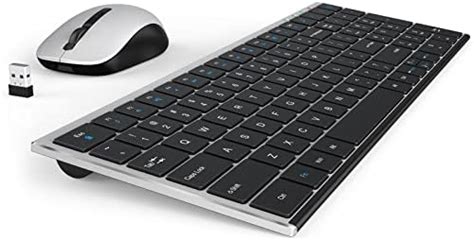 Wireless Keyboard And Mouse Combo Trueque 2 4ghz Slim Compact Full Size Quiet Wireless Keyboard