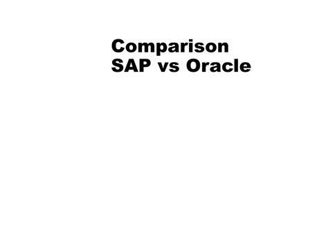 Ppt Sap Vs Oracle Industry Analysis And Module Capability Powerpoint Presentation Id 8886054