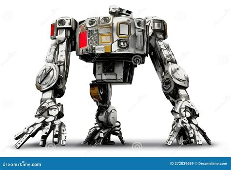 Robust Robot For Heavy Vehicle Design With Advanced Engineering Royalty Free Stock Image