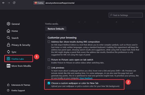 Easily Customize Your Firefox New Tab With A Background Image Make