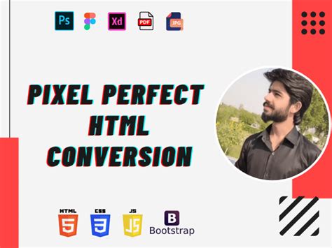 website landing page from psd figma or any image to html css