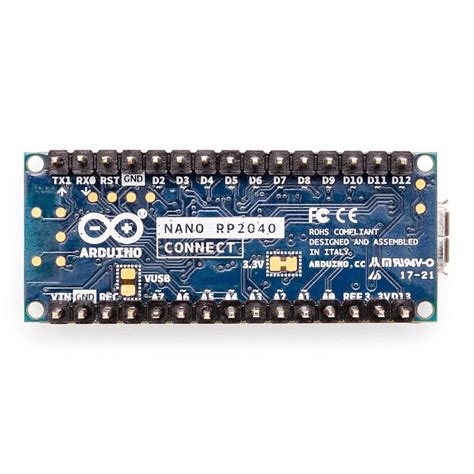 Arduino Nano RP2040 Připojení pomocí konektorů ABX00053 Botland