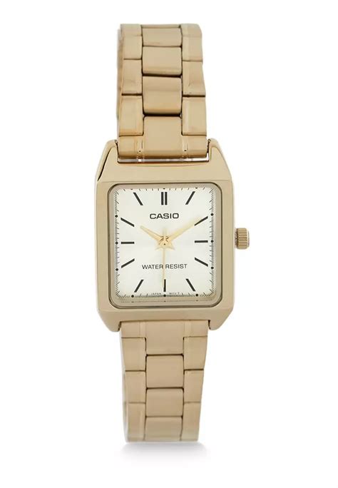 Jual Casio Casio Jam Tangan Wanita Gold White Stainless Steel Ltp V007g 9e Original 2025