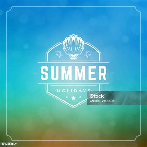 그런지 질감 종이 배경에 여름 휴일 타이포그래피 라벨 디자인 개념에 대한 스톡 벡터 아트 및 기타 이미지 개념 계절 관광 Istock