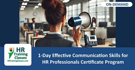 On Demand 1 Day Effective Communication Skills For Hr Professionals Certificate Program