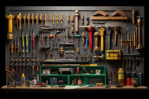 Color Coded Tool Organization System Stock Illustration Illustration