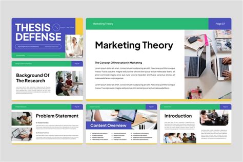 Thesis Defense Marketing Strategy Google Slide Incl. thesis & business - Envato