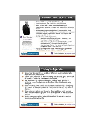 Visualize Audit Sampling And Fraud Detection In Excel PDF